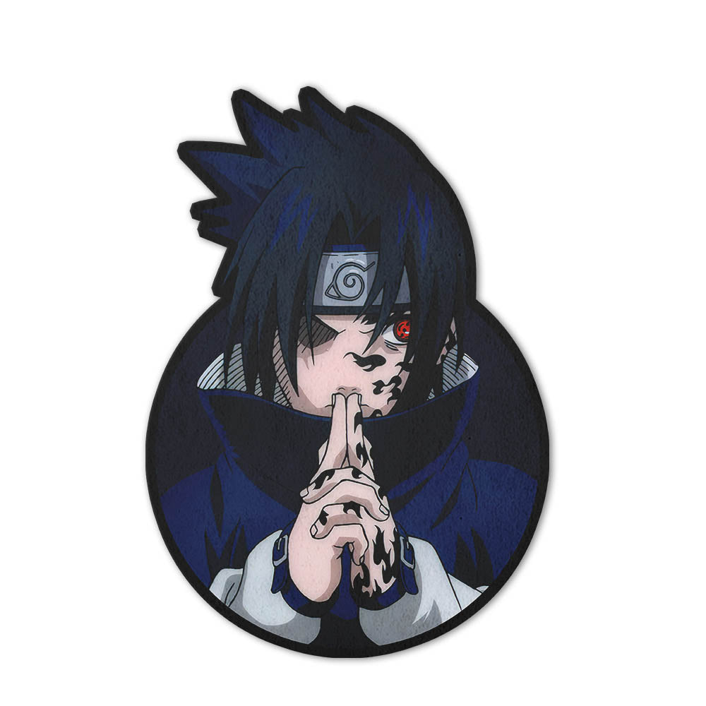 Uchiha Sasuke Shaped Rugs Custom Anime Carpets Room Decor Mats– Animerugs