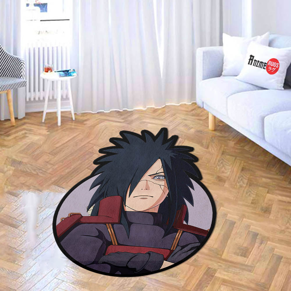 Uchiha Madara Shaped Rugs Custom Anime Carpets Room Decor Mats– Animerugs