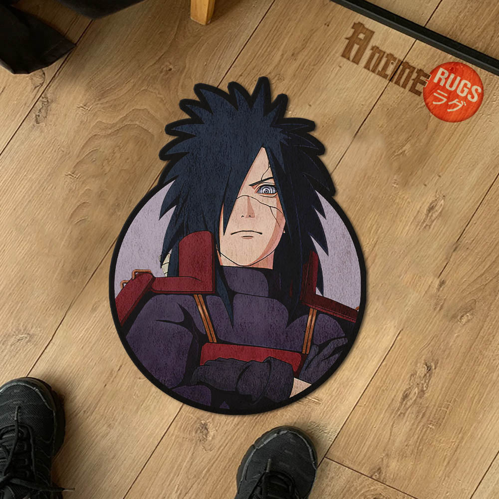 Uchiha Madara Shaped Rugs Custom Anime Carpets Room Decor Mats– Animerugs