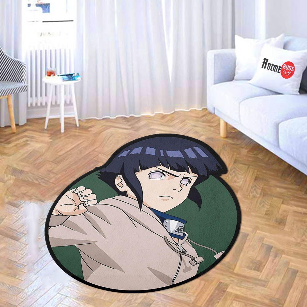Hyuuga Hinata Shaped Rugs Custom Anime Carpets Room Decor Mats– Animerugs