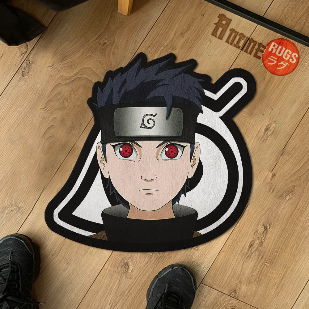 Uchiha Shisui Shaped Rug Custom Anime Mats For Bedroom Living Room Qua ...