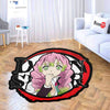 Mitsuri Kanroji Shaped Rug Custom Anime Demon Slayer Mats For Bedroom ...