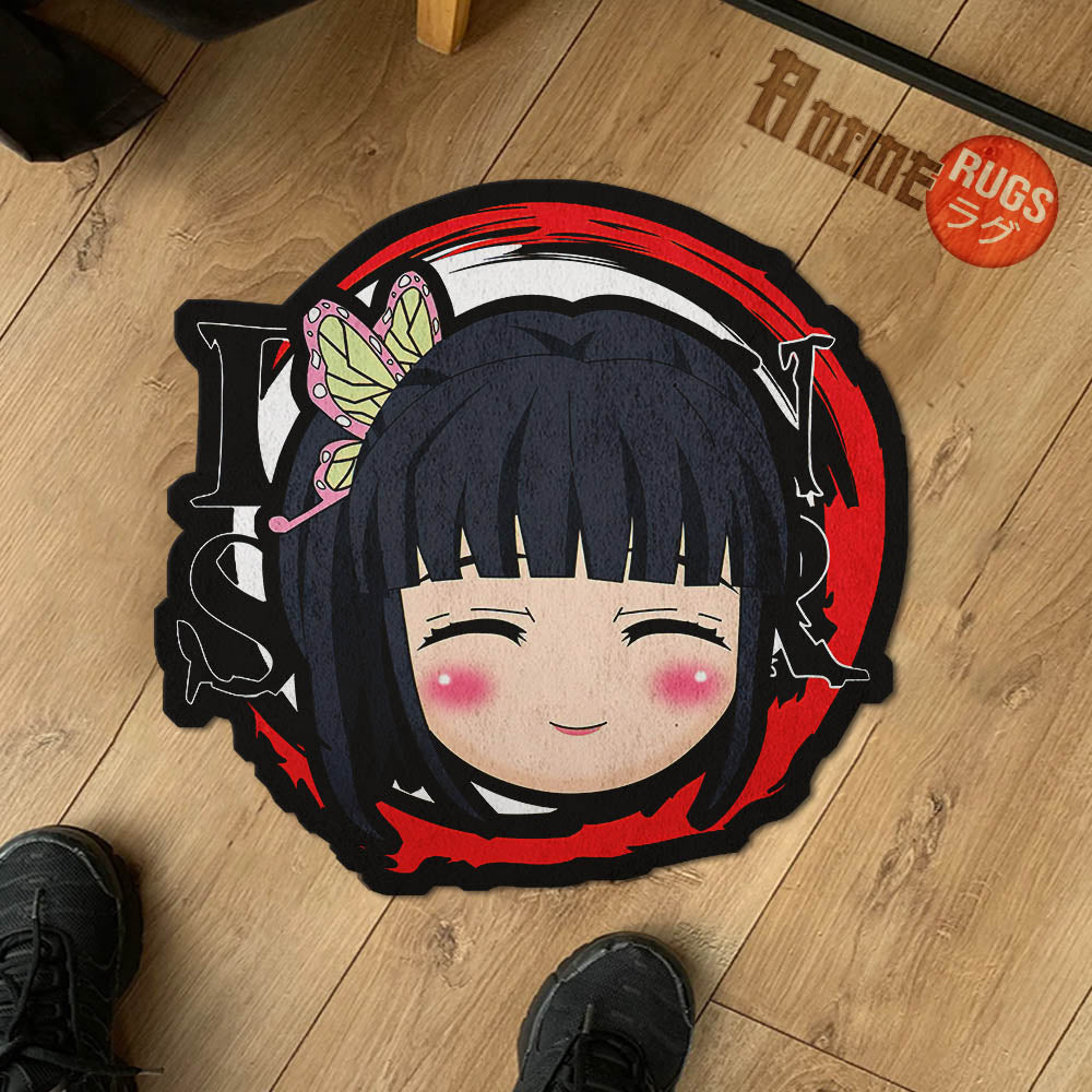 Kanao Tsuyuri Shaped Rug Custom Anime Demon Slayer Mats For Bedroom Li ...