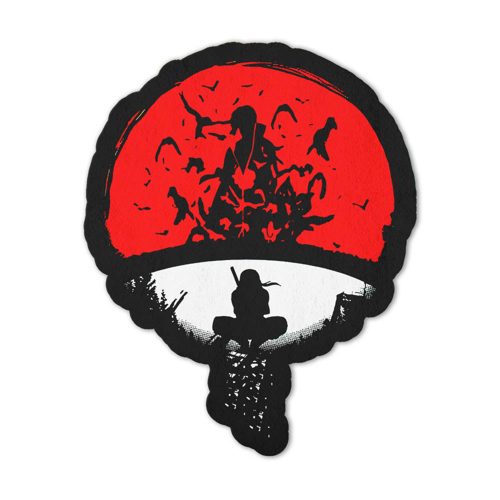 Uchiha Itachi Shaped Rug Custom Anime Mats For Bedroom Living Room Qua ...