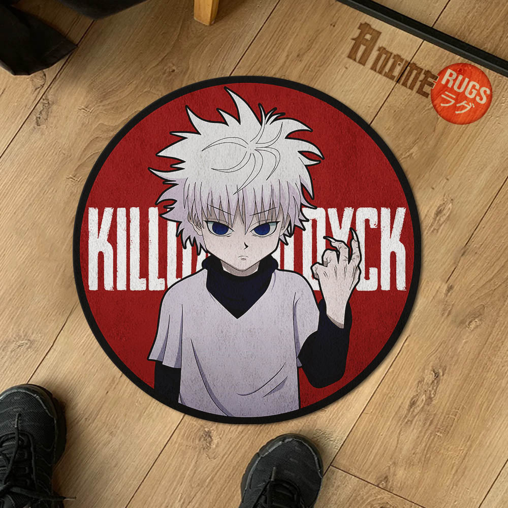Killua Zoldyck Shaped Rug Custom Anime Hunter x Hunter Mats For Bedroo ...