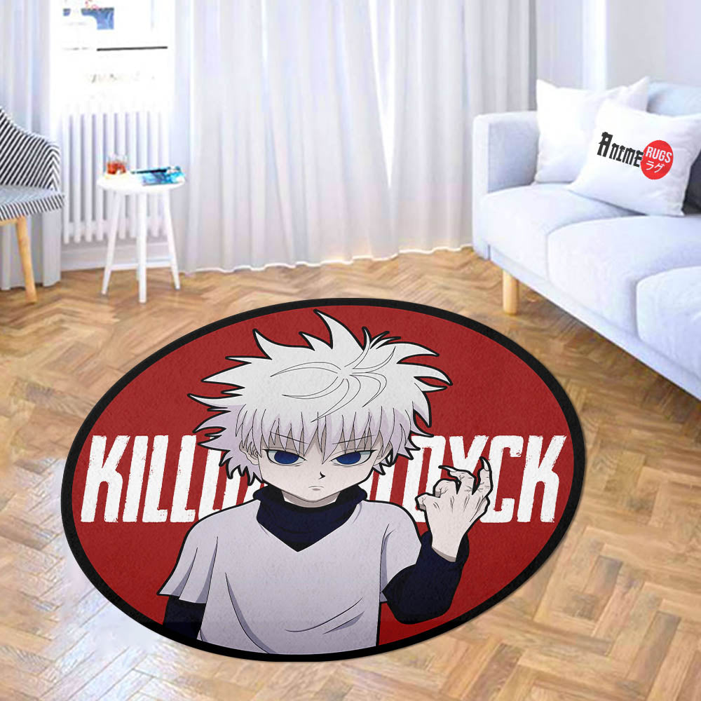 Killua Zoldyck Shaped Rug Custom Anime Hunter x Hunter Mats For Bedroo ...