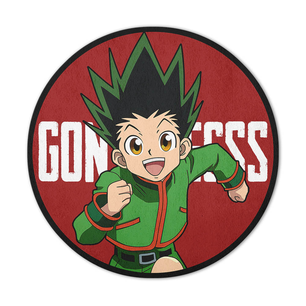 Gon Freecss Shaped Rug Custom Anime Hunter x Hunter Mats For Bedroom L ...